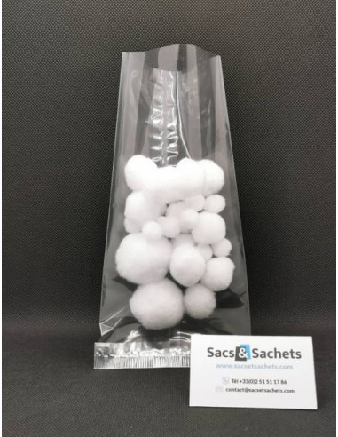 Sachet fond plat neutre - 140 x 250 mm - Carton de 1000